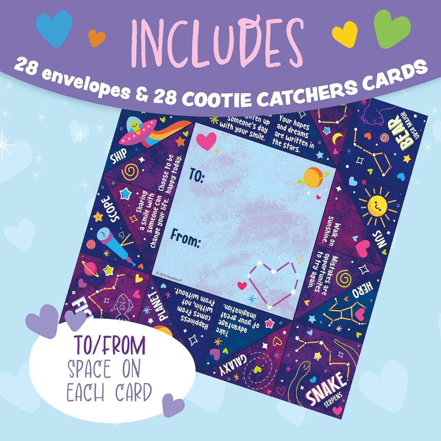 Peaceable Kingdom Valentines Cards for Kids Classroom, Set of 28 ...