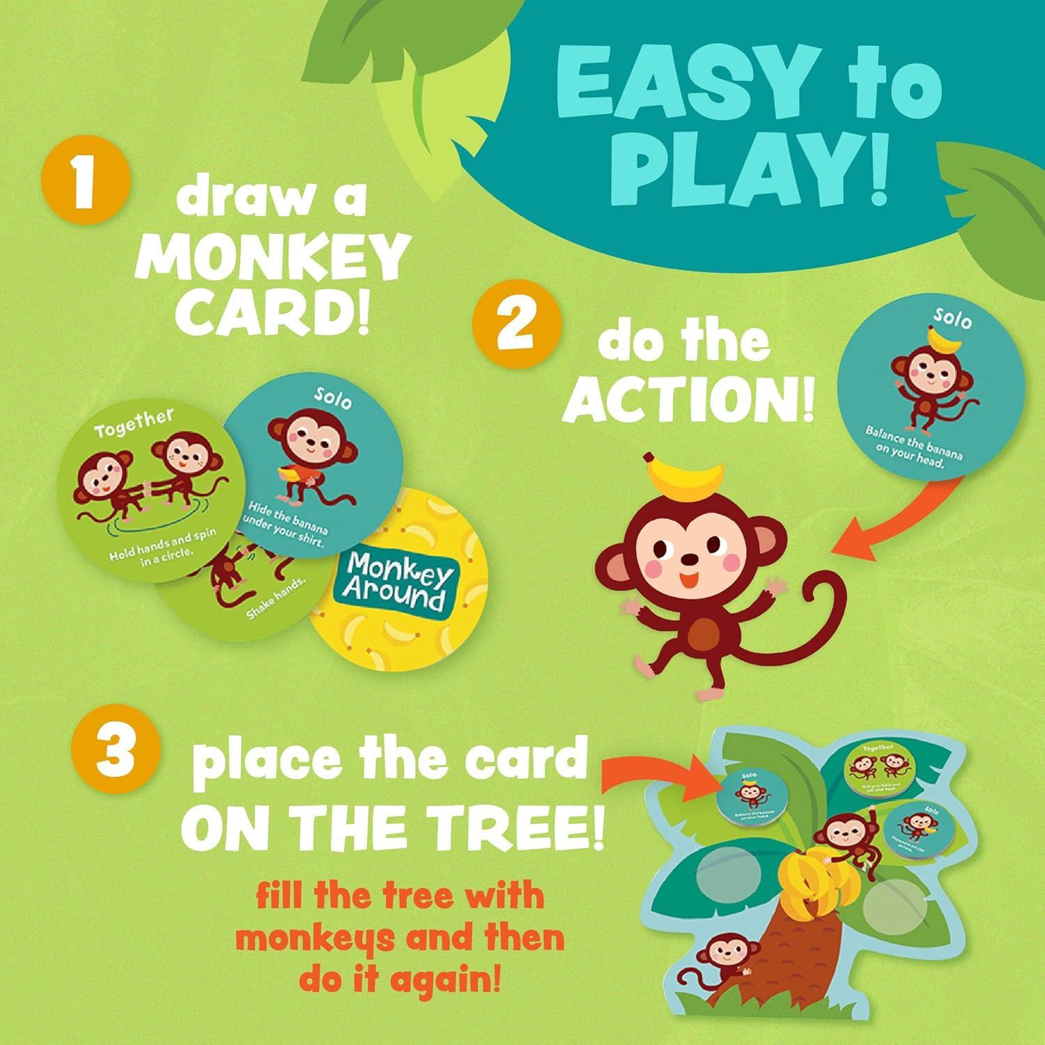 Peaceable Kingdom Deluxe Monkey Around First Game for Toddlers ...