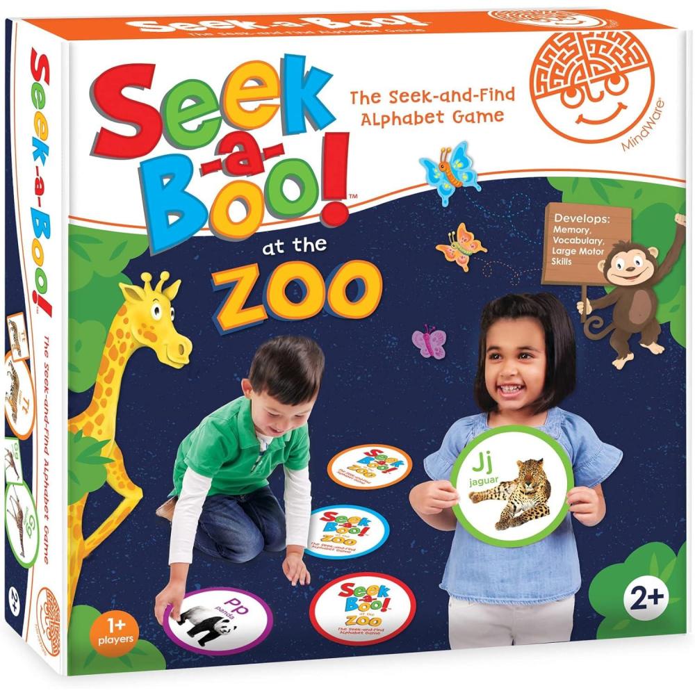 MindWare Seek-a-Boo! at The Zoo The Seek-and-Find Alphabet Matching ...