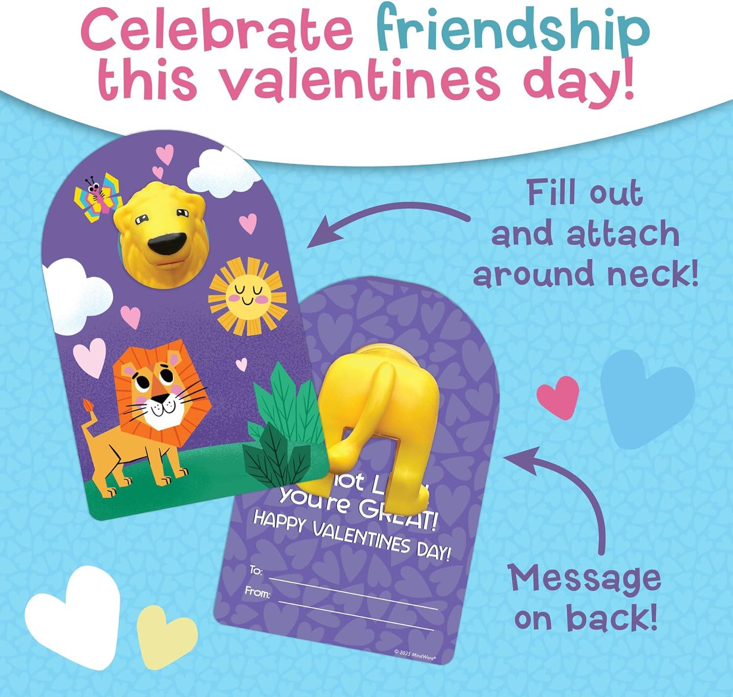 Peaceable Kingdom Valentines Box for Kids, Valentines Day Box Kit for ...
