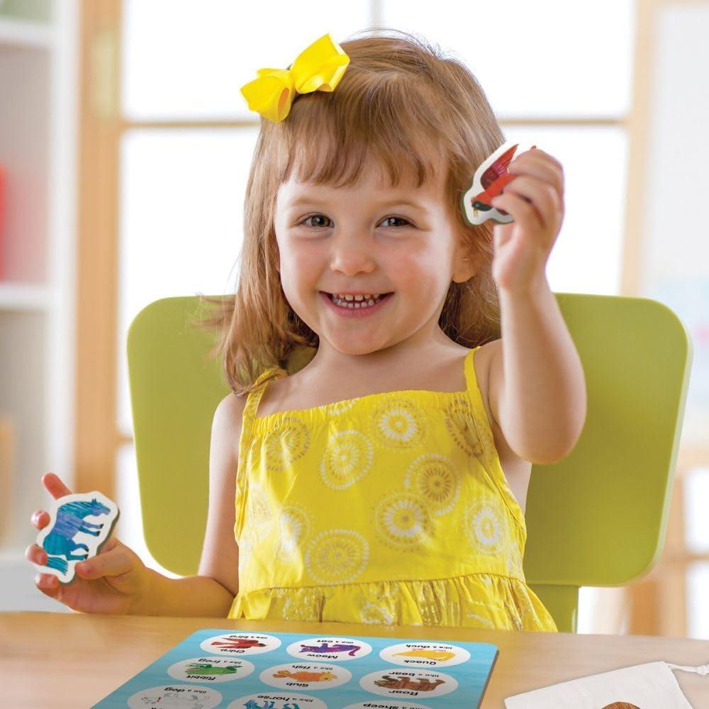 World of Eric Carle: Animal Bingo Game – Wooden Toddler Bingo Set ...